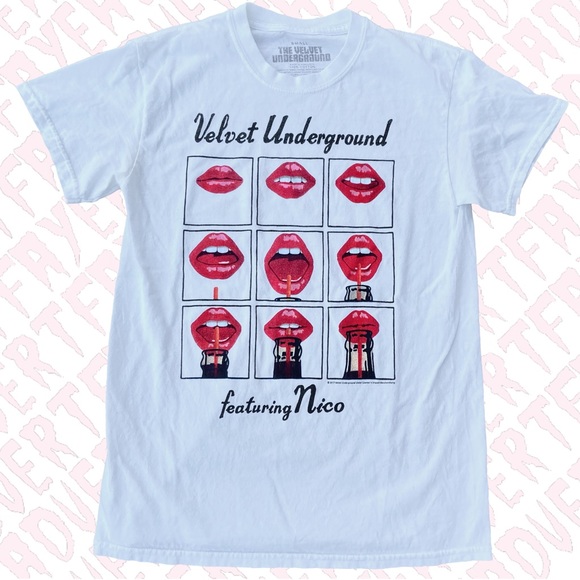 Forever 21 | Tops | Velvet Underground Nico Coca Cola Lips Band Tshirt ...